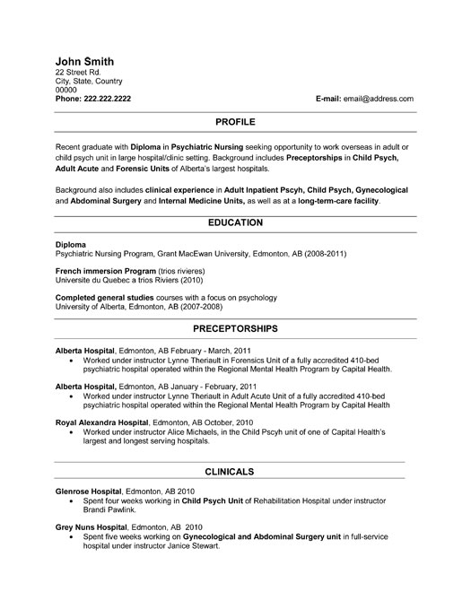Recent Graduate Resume Template | Premium Resume Samples & Example